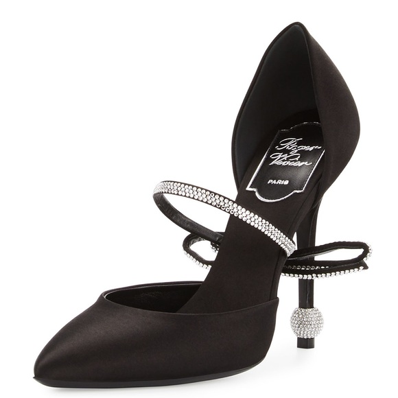 Roger Vivier | Shoes | Roger Vivier Marlene Crystalbow Dorsay Pump ...